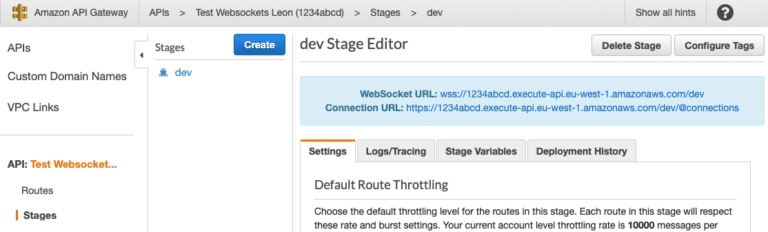 Using WebSockets for asynchronous events with Amazon AWS Serverless ...