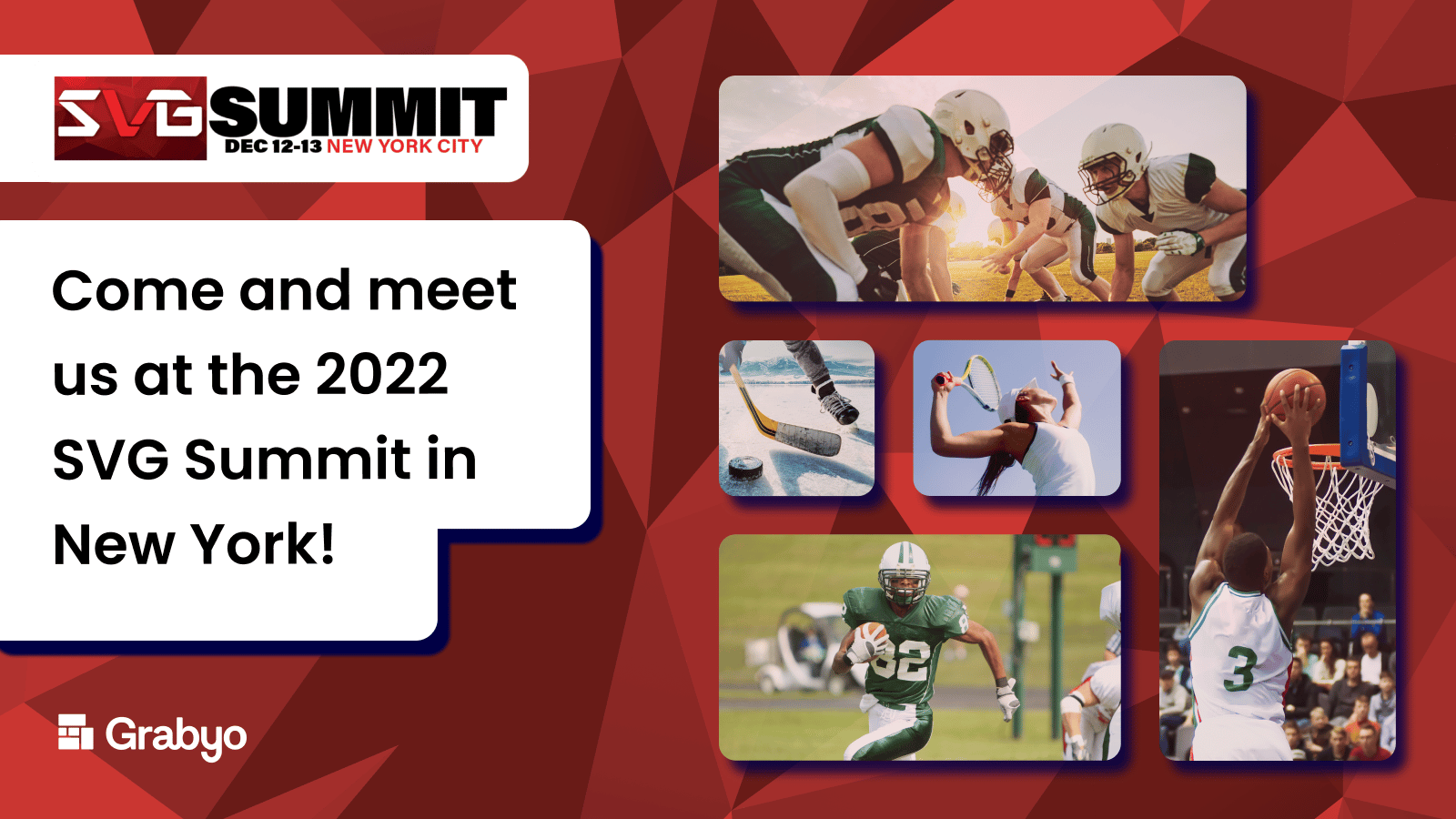 Sports production for every screen | Come and meet us at the 2022 SVG ...