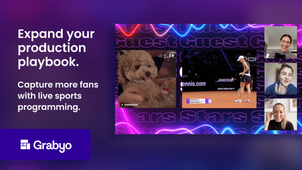 Alt-casting and live production for sports broadcasters