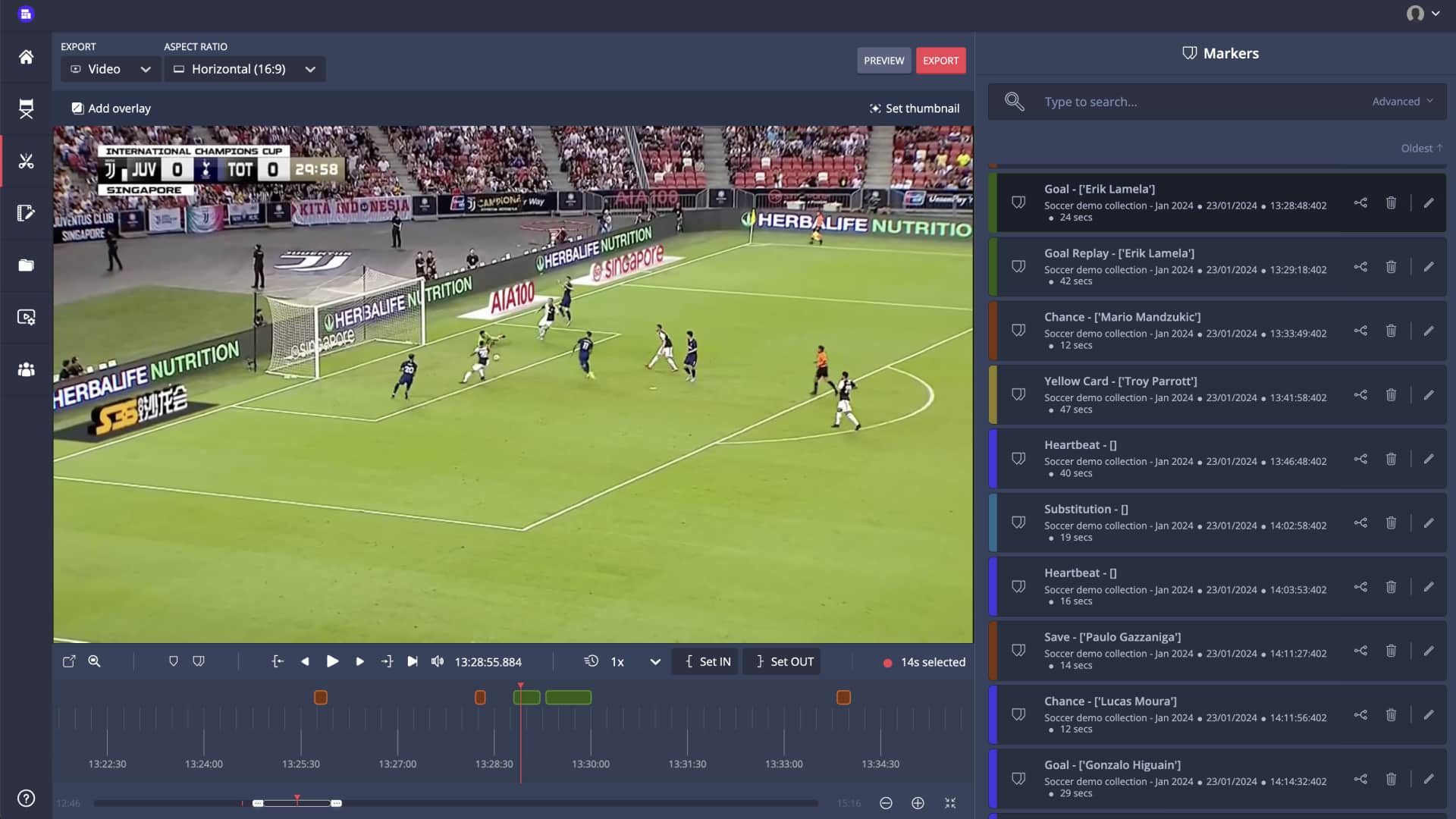 Cloud production tools for football clubs